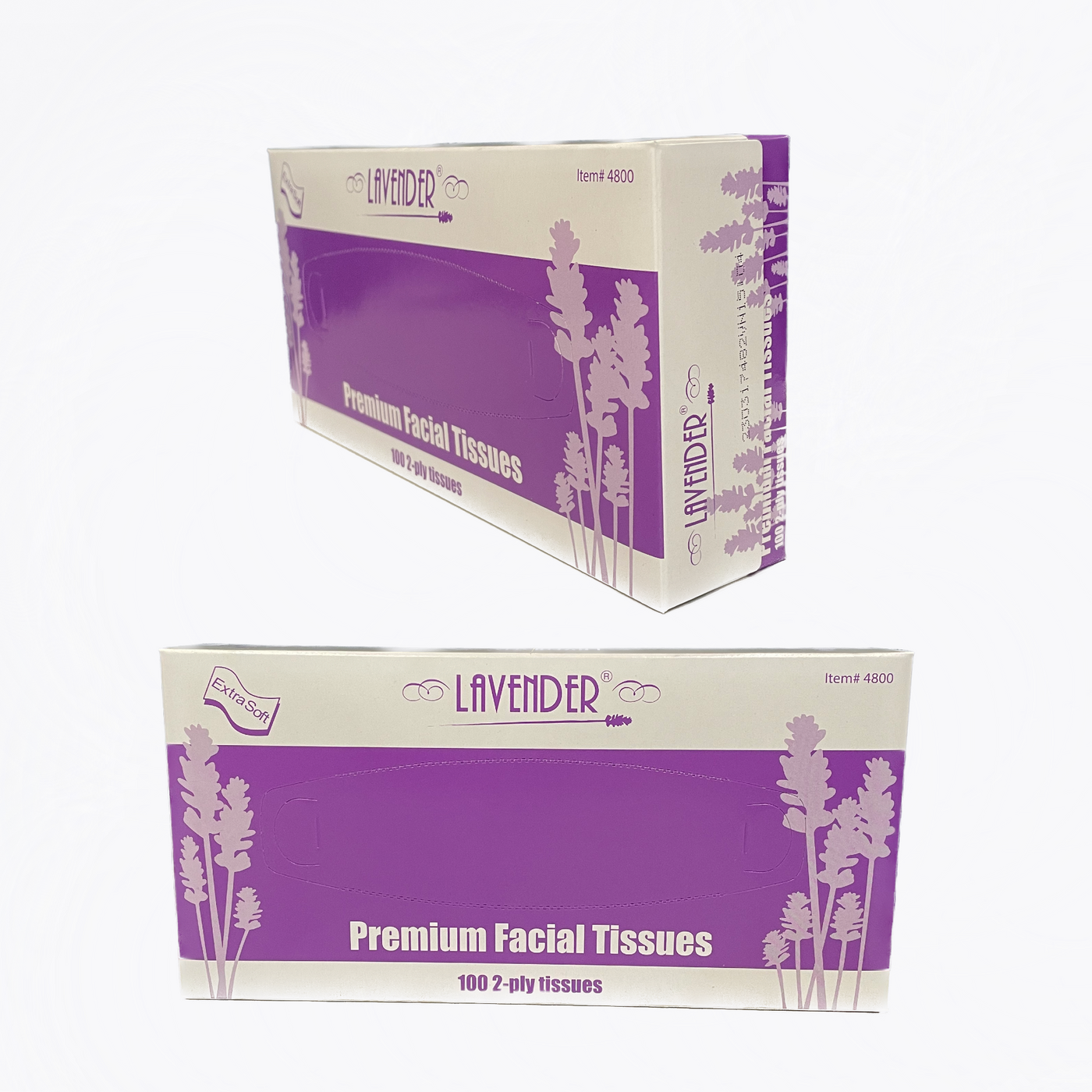 Facial Tissue Flat Box 2-Ply 100PC/BX, 30 BX/CS — PrimeTouch