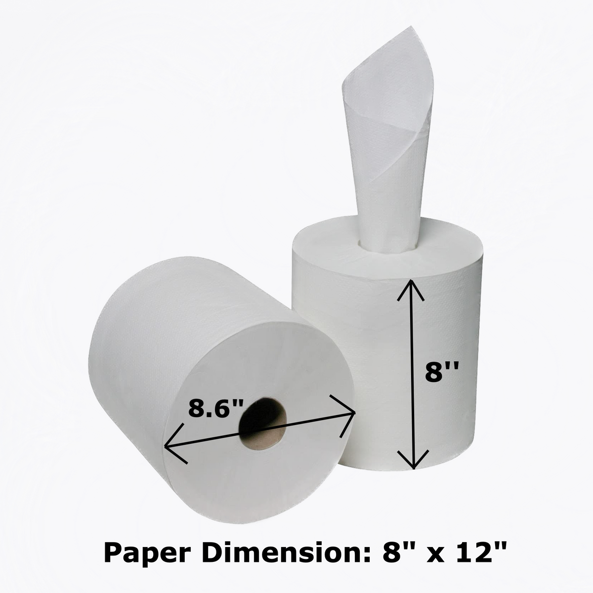 Center Pull Paper Hand Towel Perforated, 600 PC/ROLL, 6 ROLL/CS — PRIME ...